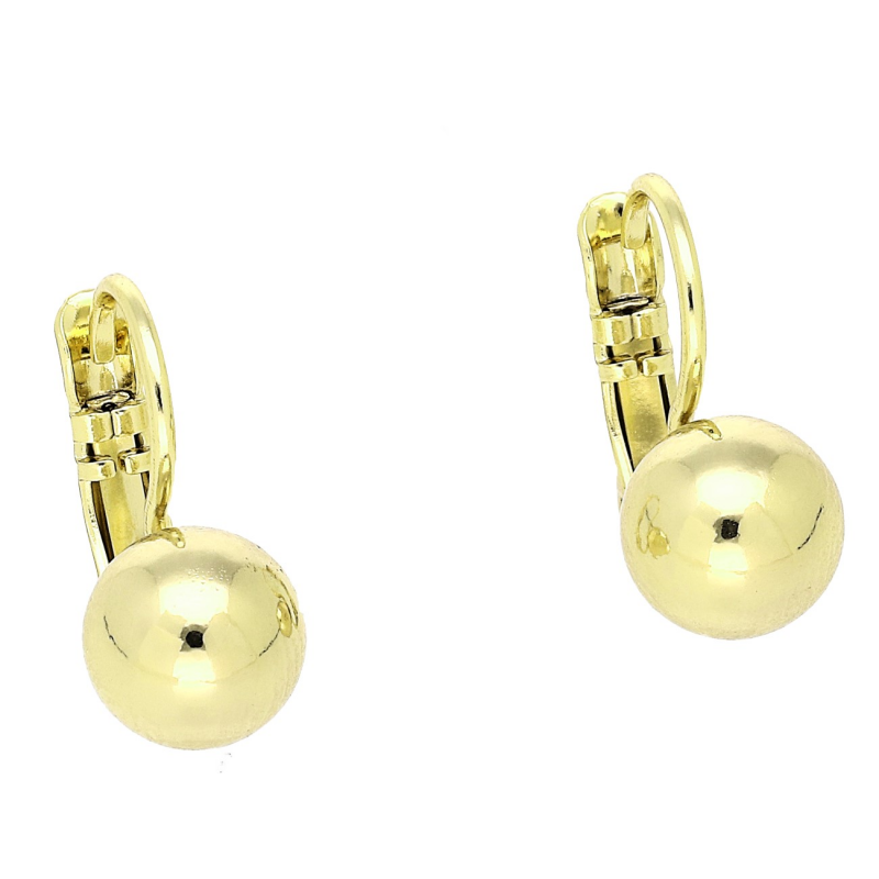 14k KOLCZYKI POZŁACANE 15/8 MM ZŁOTA KULA XUPING 80878 - Xuping Jewelry